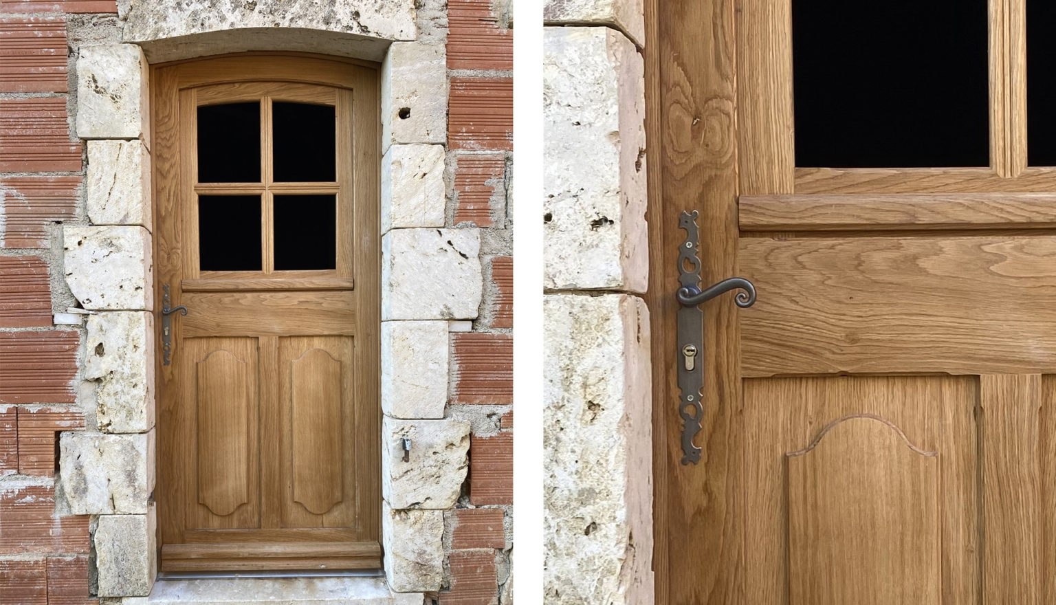 Porte fermière chêne massif – Coslédàa | Menuiserie du Soulor